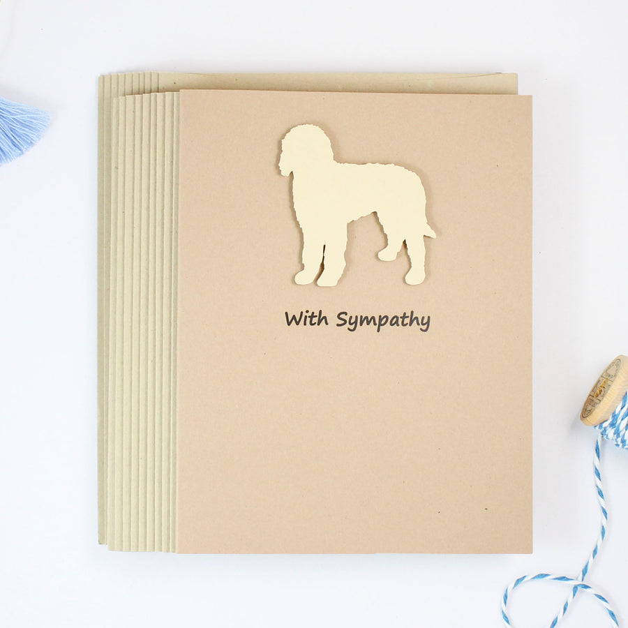 Goldendoodle Sympathy Card | 10 Pack or Single Card | Labradoodle Gree ...