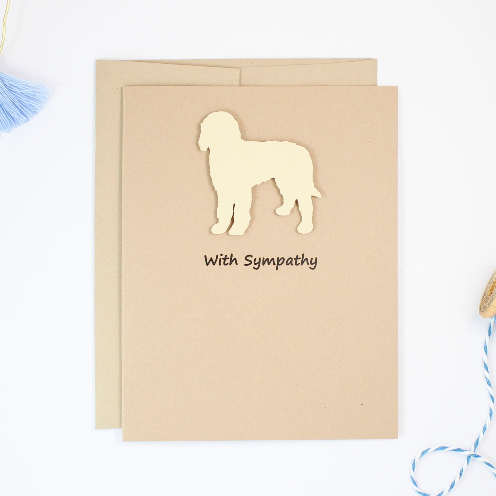 Goldendoodle Sympathy Card | 10 Pack or Single Card | Labradoodle Gree ...